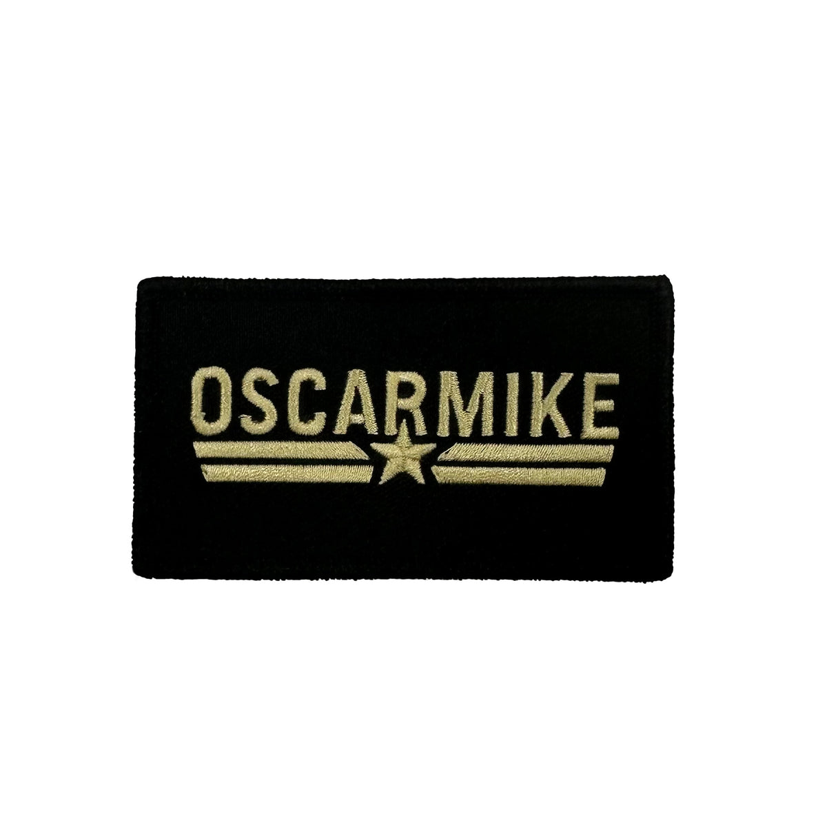 Black Oscar Mike Patch - Oscar Mike Apparel