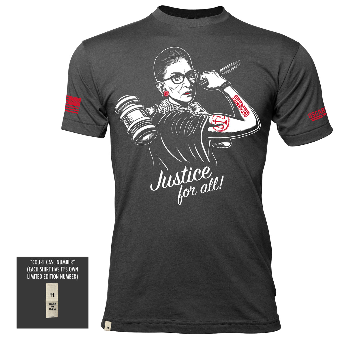 Notorious R.B.G. Tee - Oscar Mike Apparel