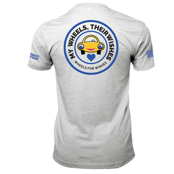 Wheels For Wishes Tee - Oscar Mike Apparel