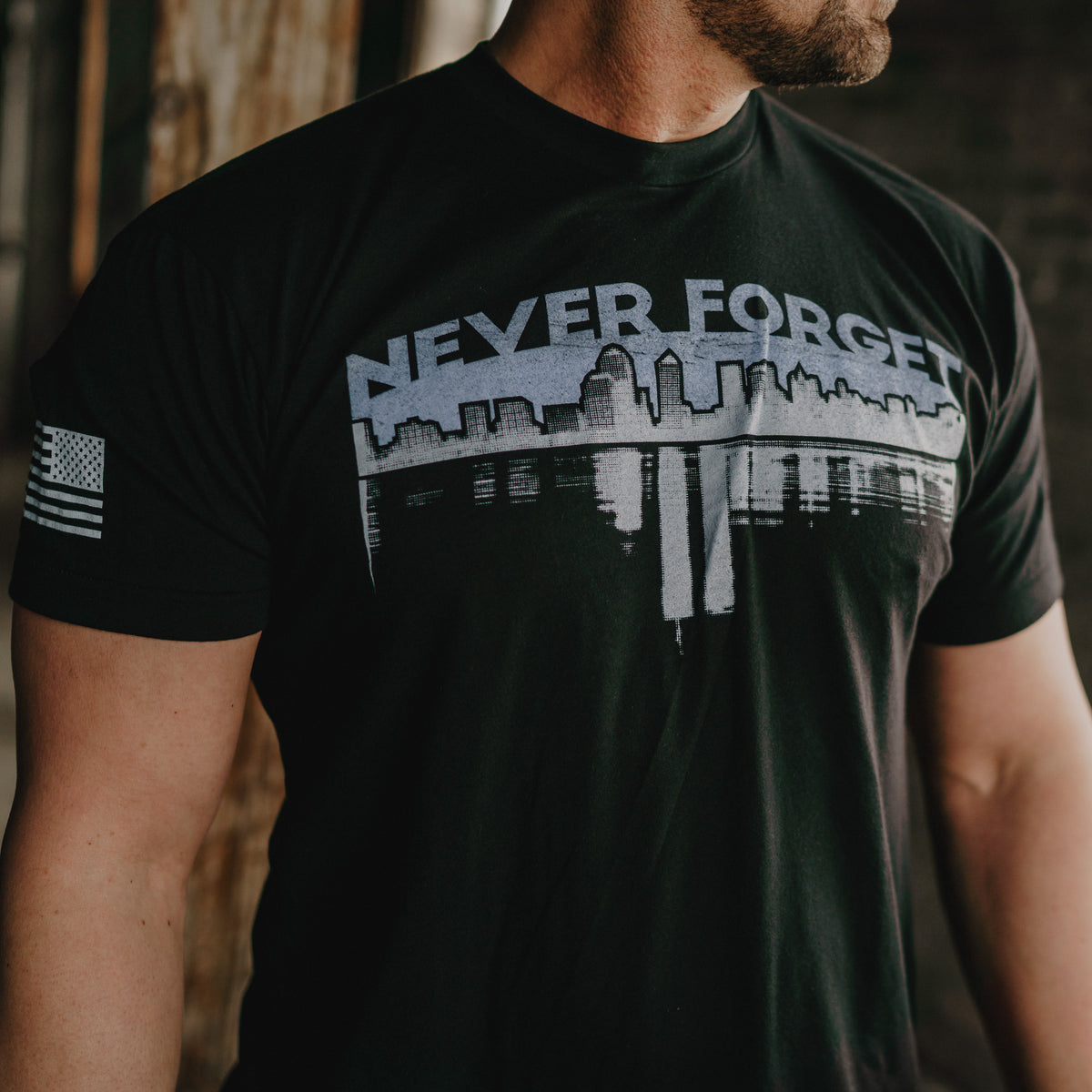 Never Forget 9/11 Memorial Tee - Oscar Mike Apparel