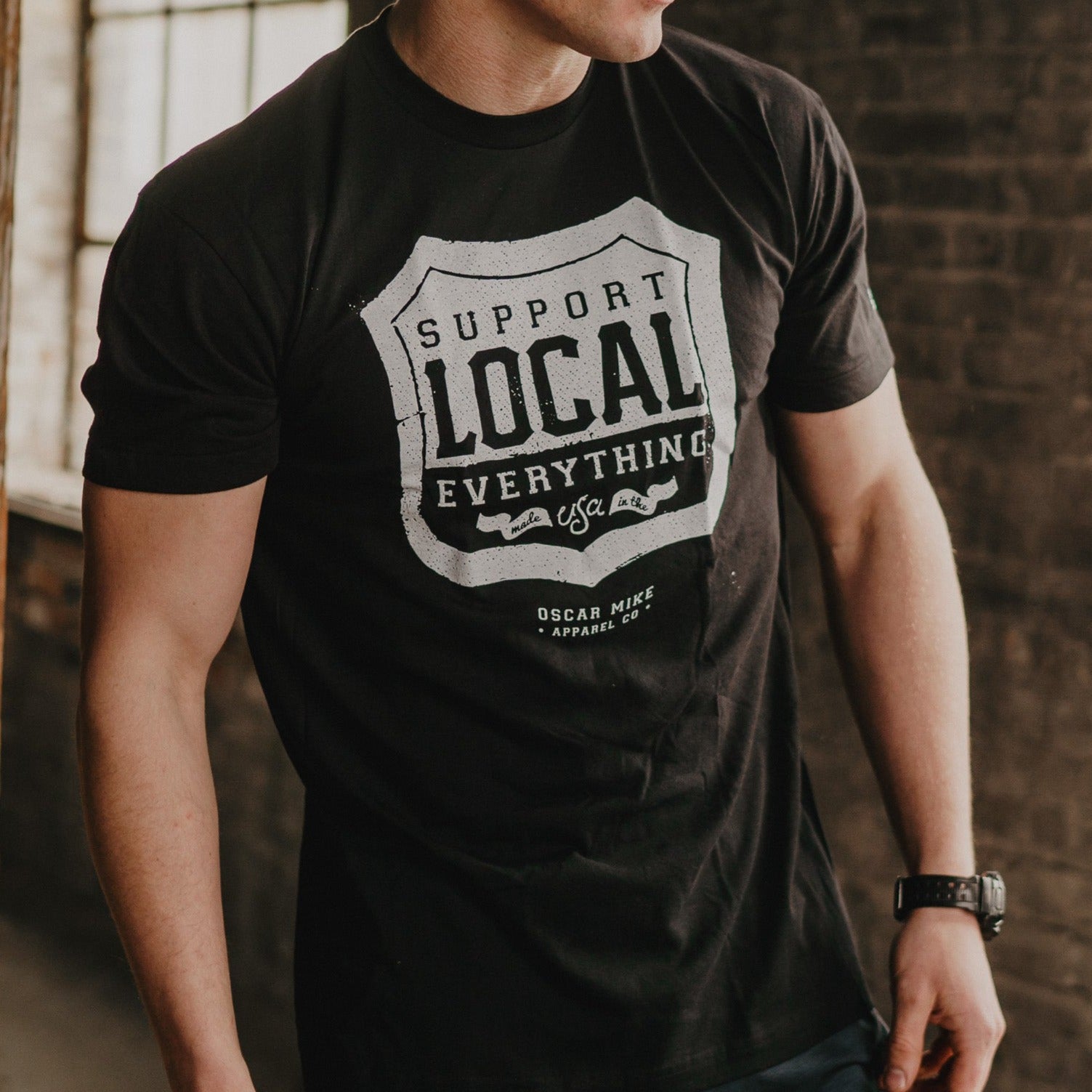Support Local Everything Tee - Oscar Mike Apparel