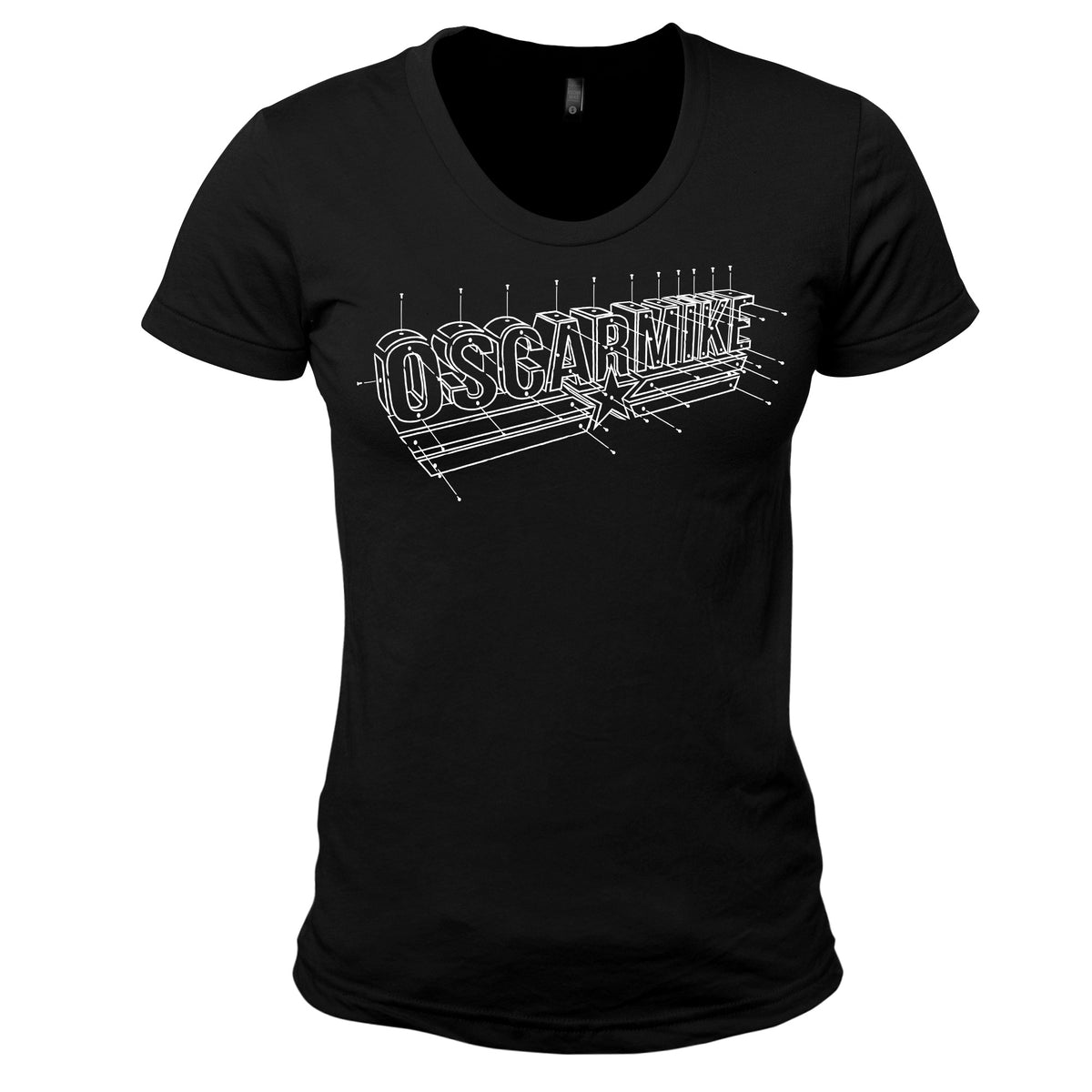 Women's Exploded Logo Tee - Oscar Mike Apparel