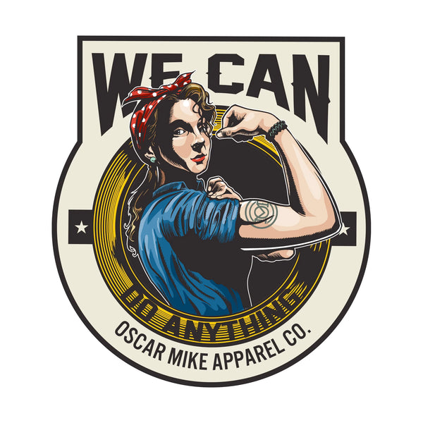 Yes We Can Sticker - Oscar Mike Apparel